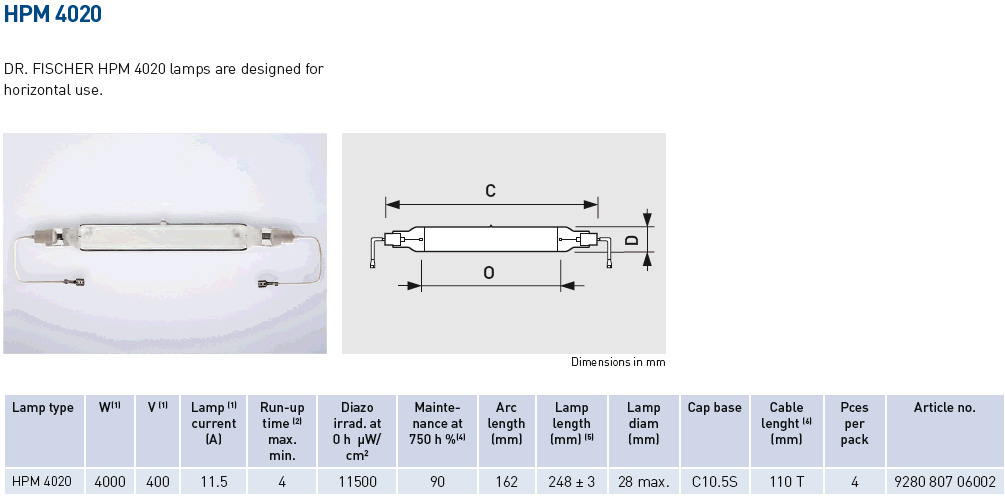 PHILIPS Reprografie Metaalhalogeen