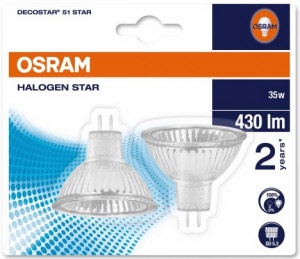 Osram Decostar 51S 12V 50W GU5.3 36D